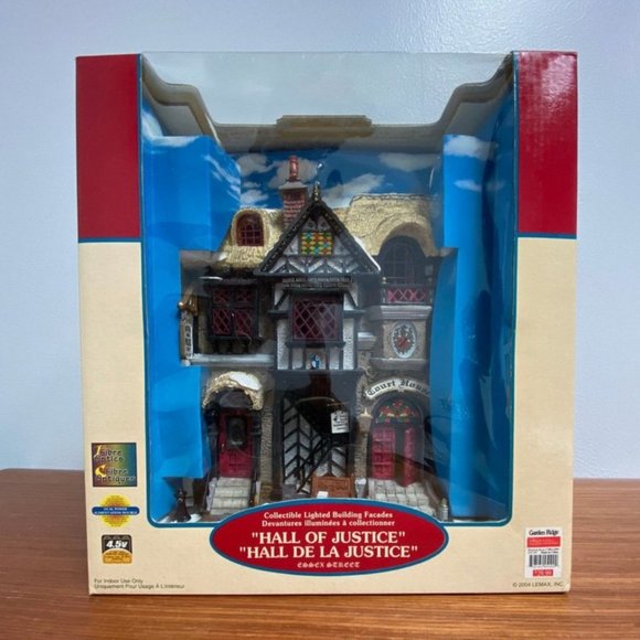 Lemax | Holiday | Lemax Essex Street Facade Hall Of Justice 450 Lighted ...